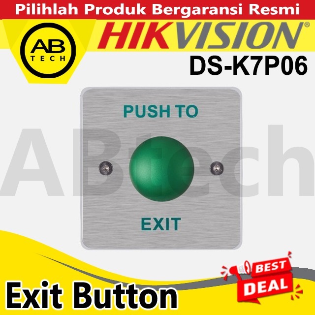 Jual HIKVISION DS-K7P06 EXIT & EMERGENCY BUTTON | Shopee Indonesia