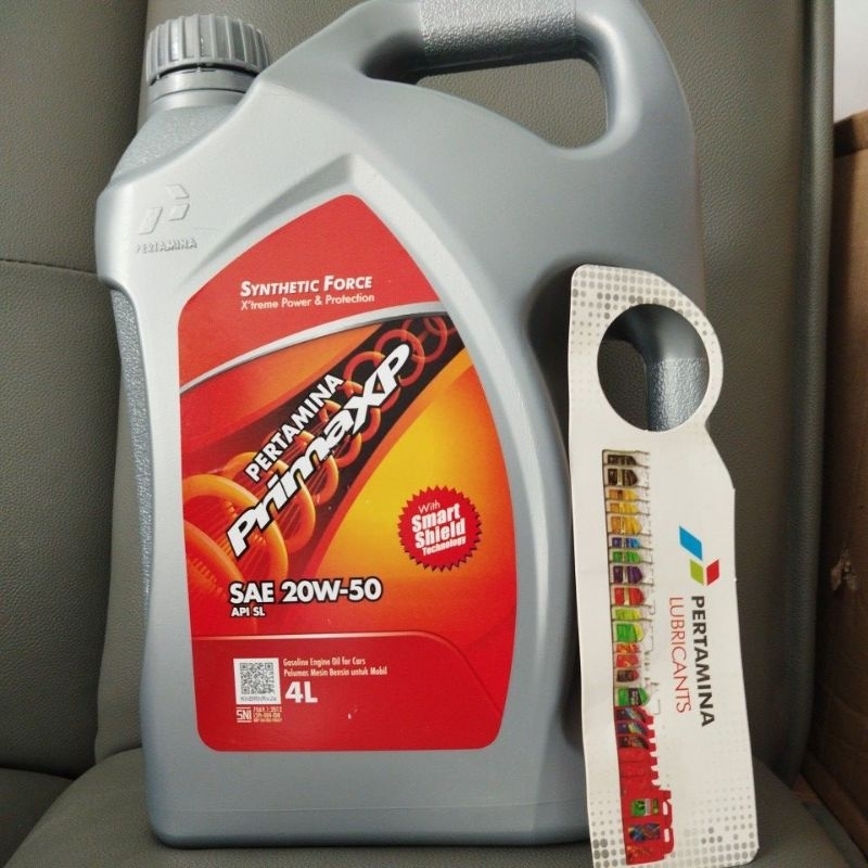 Jual oli mobil prima xp 4 liter galon SAE 20W-50 API SL | Shopee Indonesia