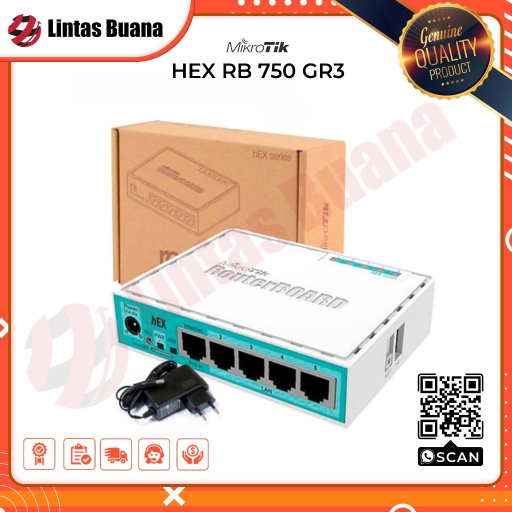 Jual Mikrotik Routerboard RB750GR3 (hEX) | Shopee Indonesia