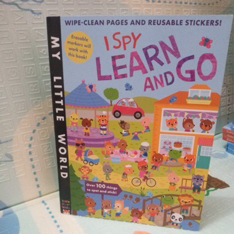Jual [Wipe Clean and Reusable Srickers] I Spy Learn and Go ((My Little ...