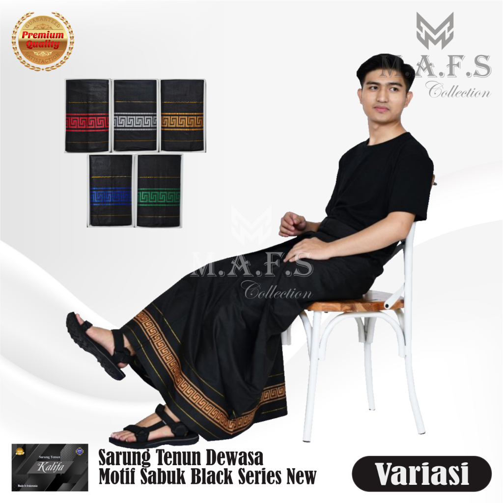 Jual SARUNG DEWASA SARUNG TENUN MOTIF POLOS SABUK BLACK SERIES | Shopee ...