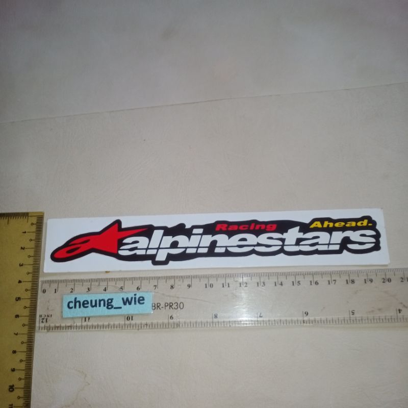 Jual Stiker / Sticker logo Alpine bintang racing ahead 1bh | Shopee ...