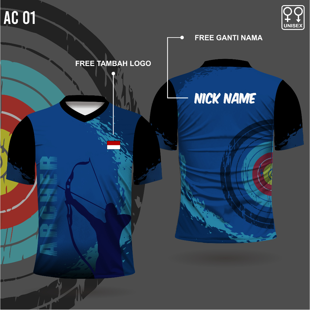 Jual Jersey panahan baju panahan kaos panahan archery baju panahan ...
