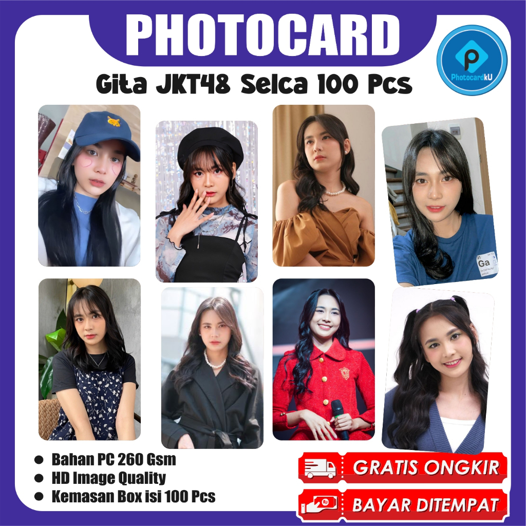 Jual Photocard Gita jkt48 Selca 100 Pcs Bonus Gantungan Kunci + Innerslave (PHOTOCARDKU ...