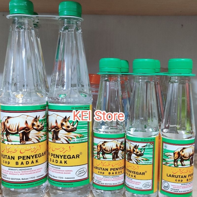 Jual Larutan Penyegar Botol Cap Badak 500ml 200ml | Shopee Indonesia