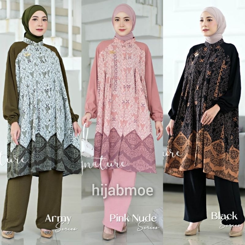 Jual Tulus Signature Keva Set | Setelan One Set Wanita Kekinian Hijab ...