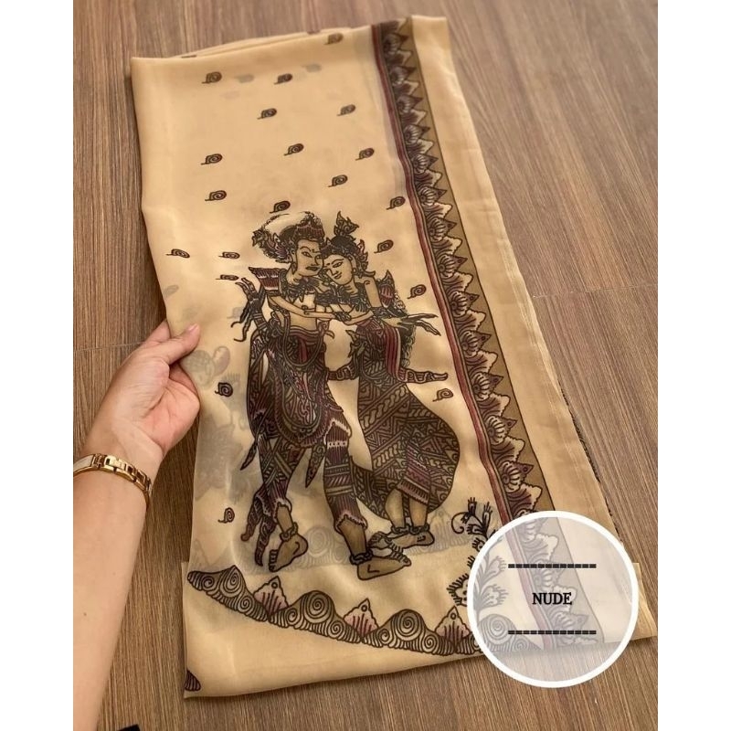 Jual Kain kebaya motif wayang | Shopee Indonesia
