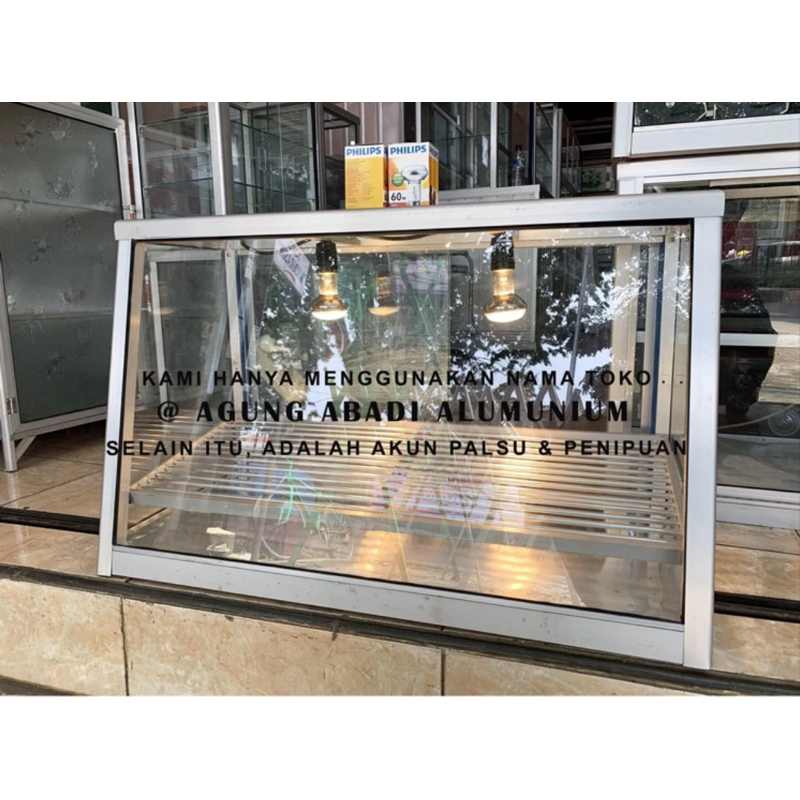 Jual Etalase / Showcase / Pemanas Ayam Fried Chicken 2 Rak 2 Lampu Big ...