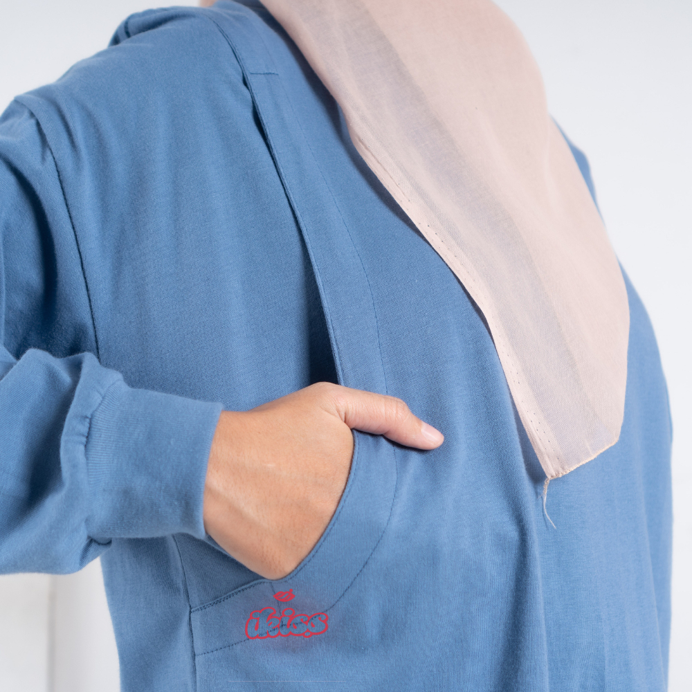 Jual Kaos Busui Friendly Lengan Panjang Oversize Polos Baju Busui Polos ...