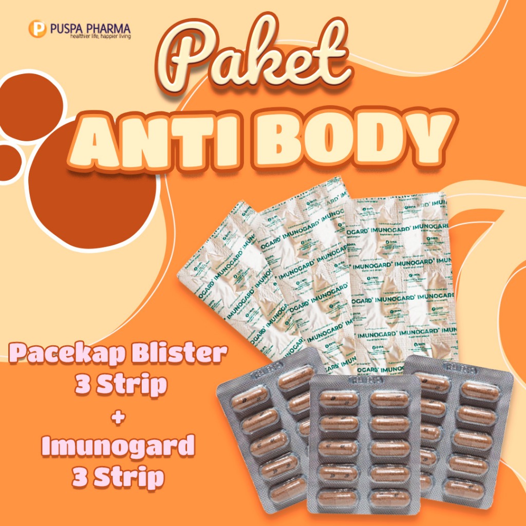 Jual Paket Anti Body Sehat Dewasa - Pacekap Blister 3 Strip + Imunogard ...