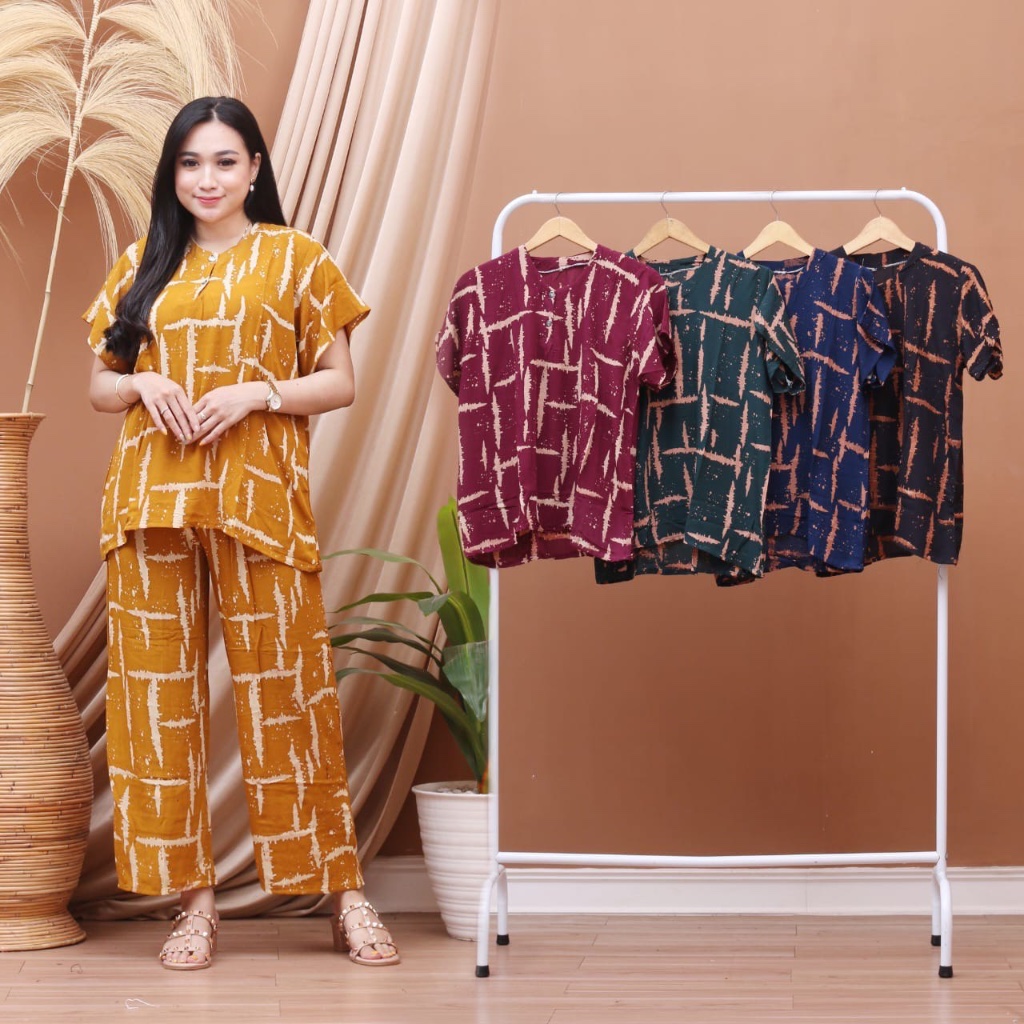 Jual BAJU TIDUR SETELAN WANITA KEKINIAN ( CP ABSTRAK CP RASTA BLASTER ...