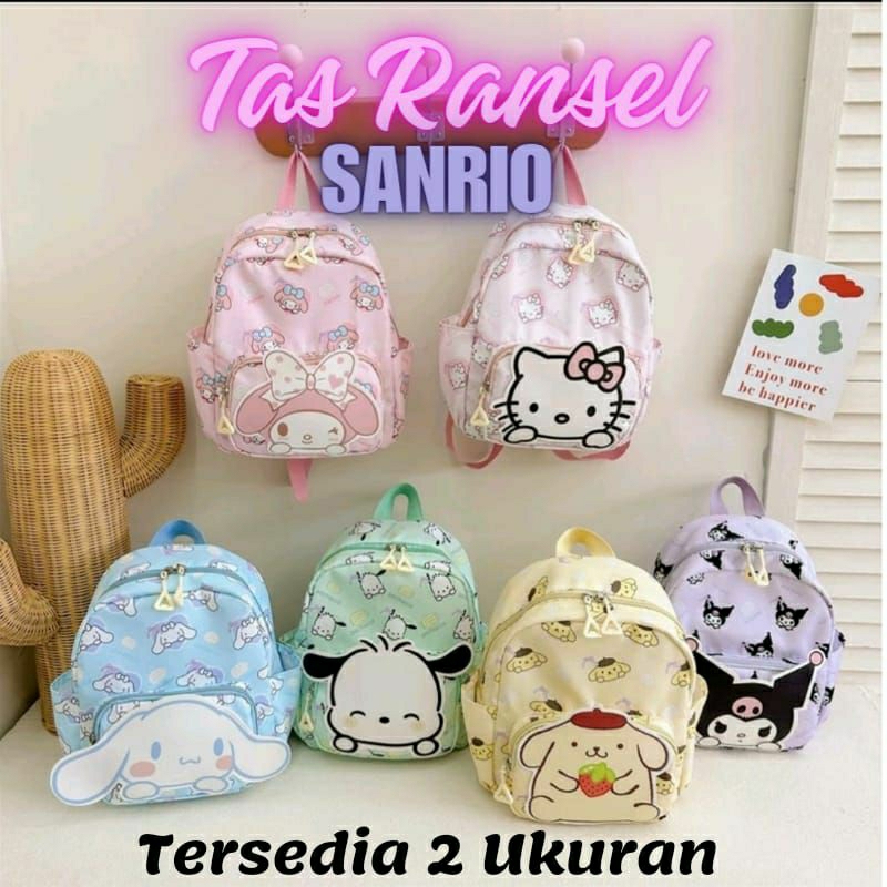 Jual Tas Ransel Sanrio Backpack Tas Sekolah Anak TK PAUD Karakter Kuromi Melody Hello Kitty ...