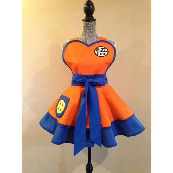 Jual Apron Karakter Dragon ball Celemek Dapur Wanita Premium Apron ...