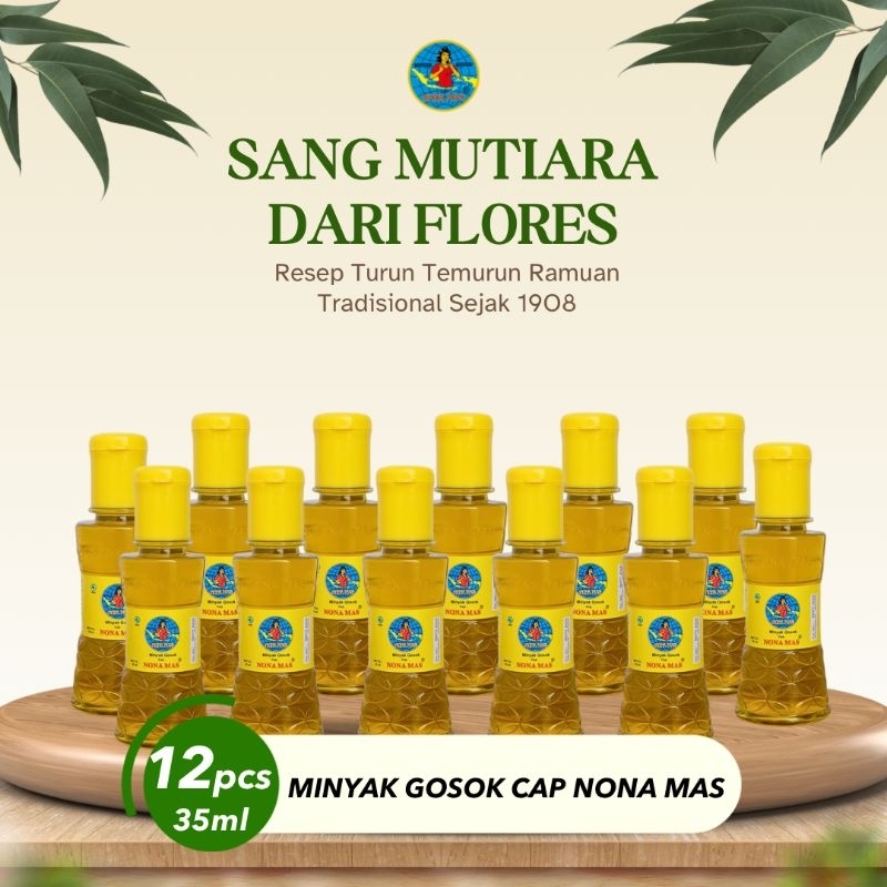 Jual Minyak Gosok Cap Nona Mas 12 Pcs 35 ML | Shopee Indonesia