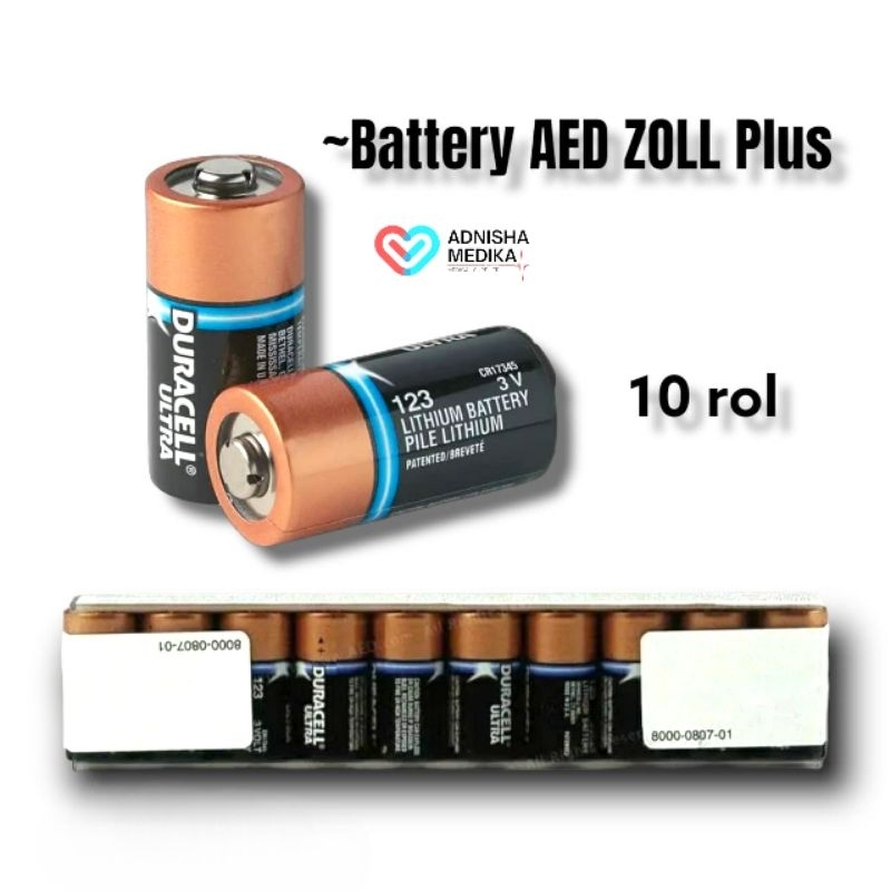 Jual ZOLL AED PLUS BATTERIES (roll of 10) / AED BATTERY ZOLL | Shopee ...