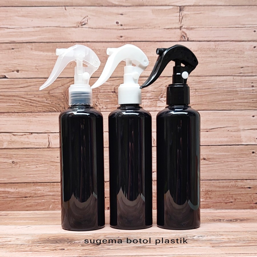 Jual Botol Trigger 250ml Pet Hitam / Botol Br 250 Ml Plastik Pet Tebal / Botol 250ml Hitam ...