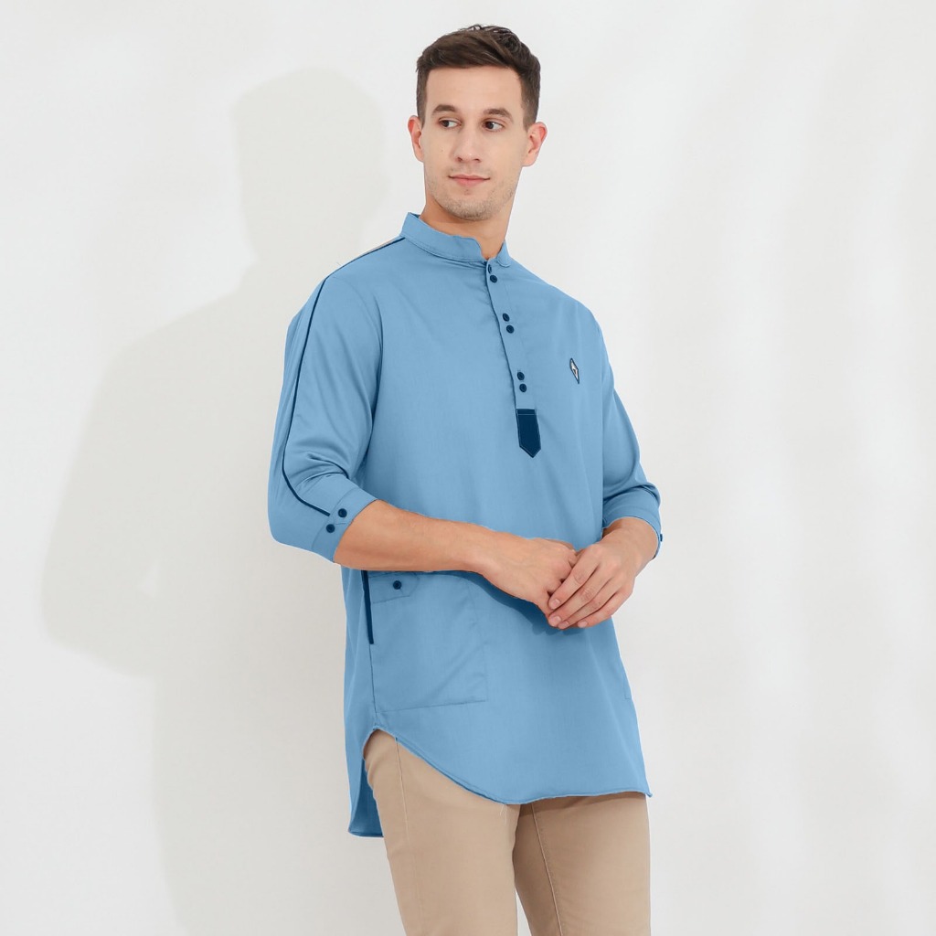 Jual baju koko qurta dewasa muslim gamis pria kurta pakistan lengan 3/4 ...