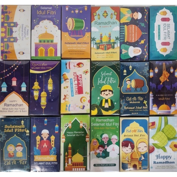Jual Angpao Besar Idul Fitri isi 50 Box Mika Amplop Panjang Angpau ...