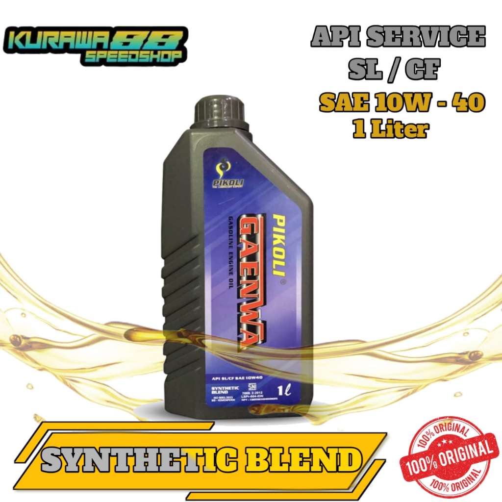Jual Oli PIKOLI GAENWA 1L API SL/CF SAE 10W-40 | PIKOLI Oil 1000ml ...