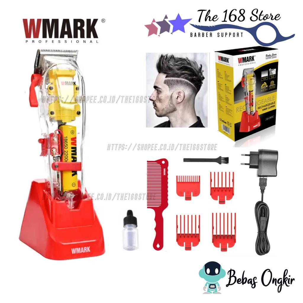 Jual WMARK Hair Clipper Professional Barber Series 7300 RPM Alat Cukur ...