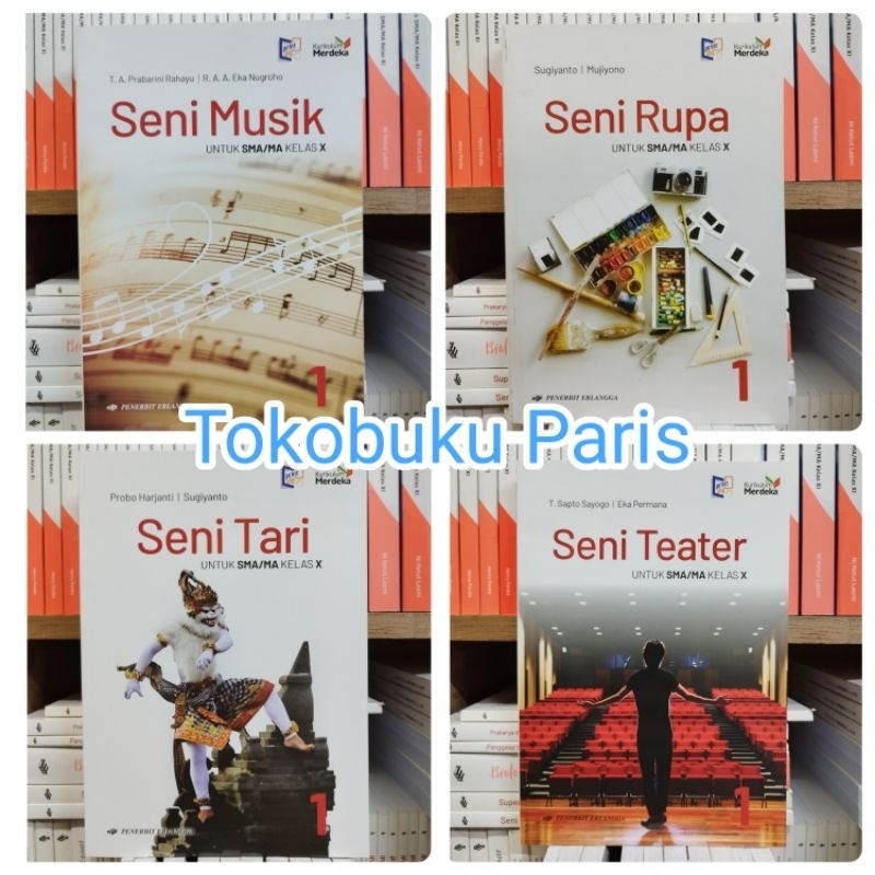 Jual ORI Buku Seni Musik Rupa Tari Teater sma ma kelas 1 10 X kurikulum merdeka Erlangga ...
