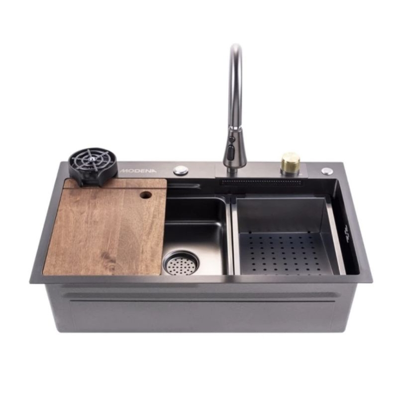 Jual Kitchen Sink Multifungsi Modena KS 3190 HTGM Dengan Keran/kran ...
