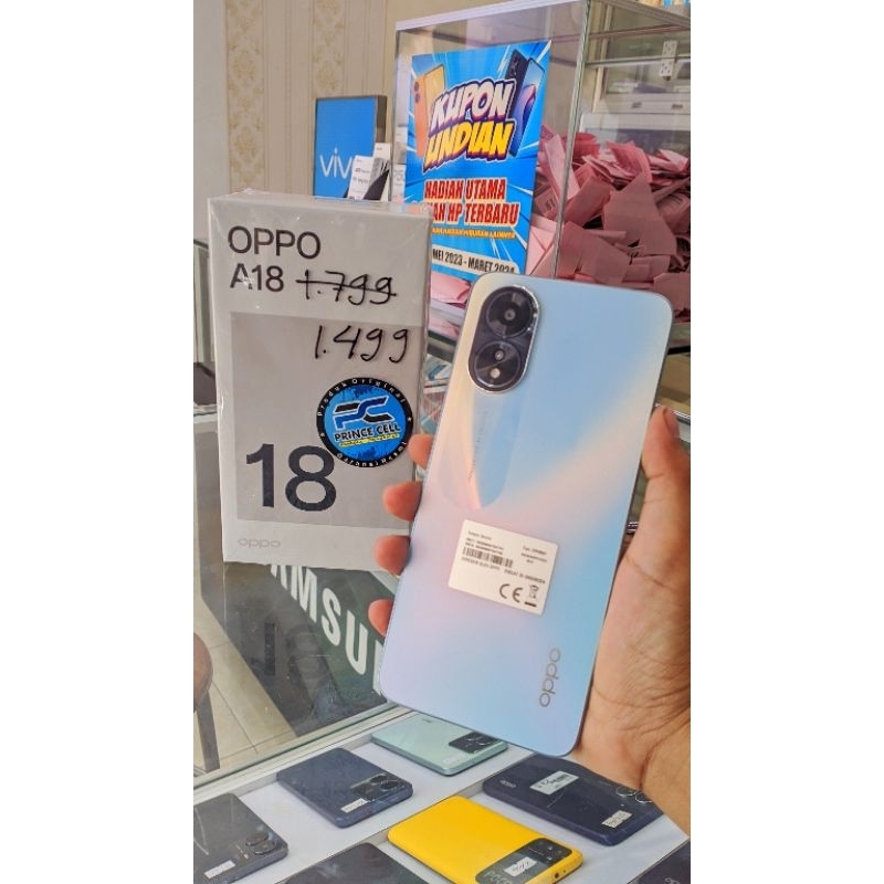 Jual OPPO A18 RAM 4/128 GB ORISINIL (SECOND FULLSET) | Shopee Indonesia
