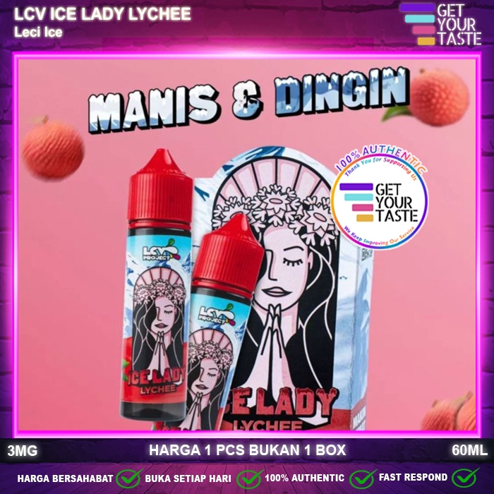 Jual Liquid LCV Ice Lady Lychee 60ML Fruity Leci by LCV Juice Project ...