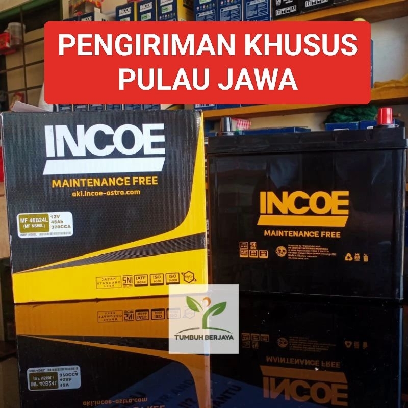 Jual Aki KERING INCOE MF NS60 L LS 45Ah Xenia Avanza Calya Ayla Ertiga ...