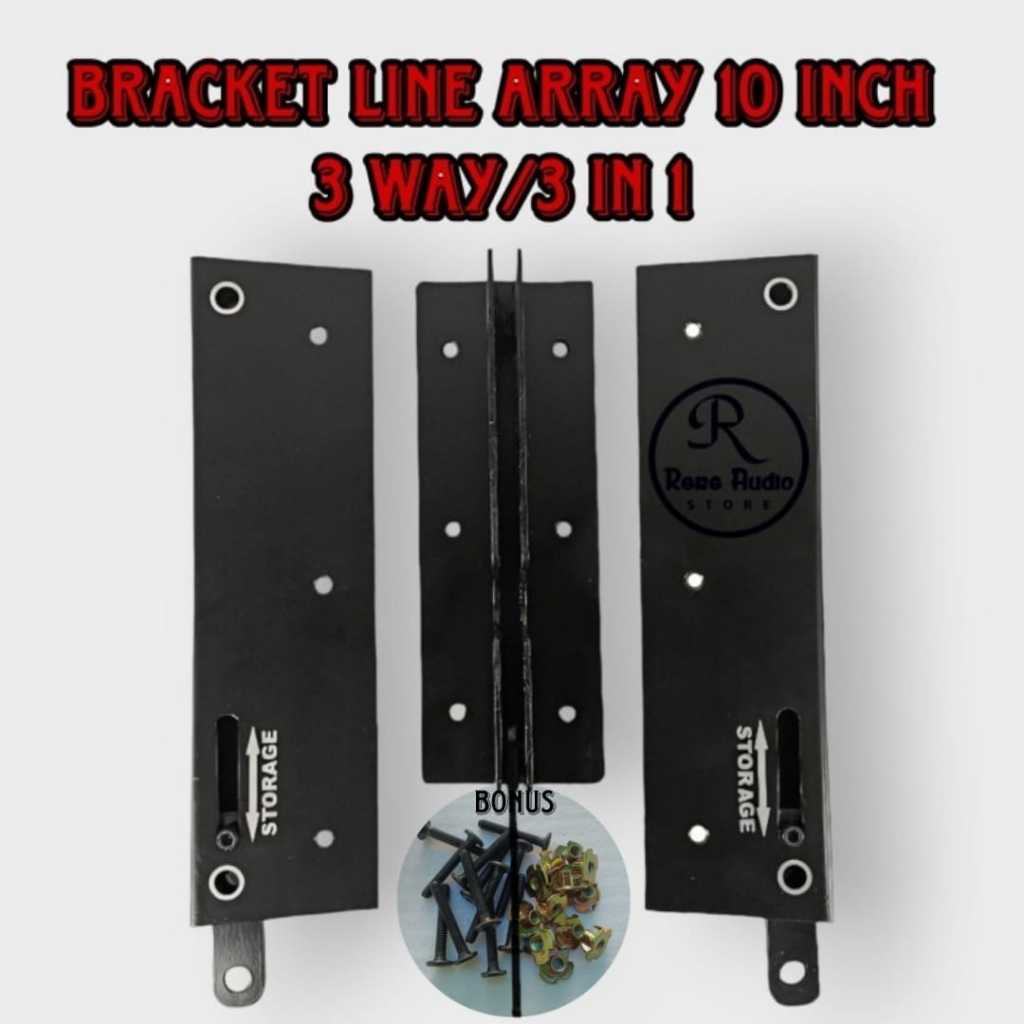 Jual Bracket Line Array 3 in 1 Ukuran Box Speaker 10'' 3WAY / Breket ...