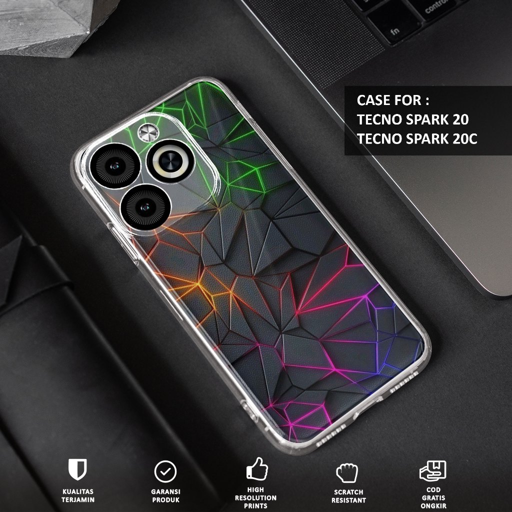 Jual Case Tecno Spark 20 Casing Tecno Spark 20c Motif Abstrak 2