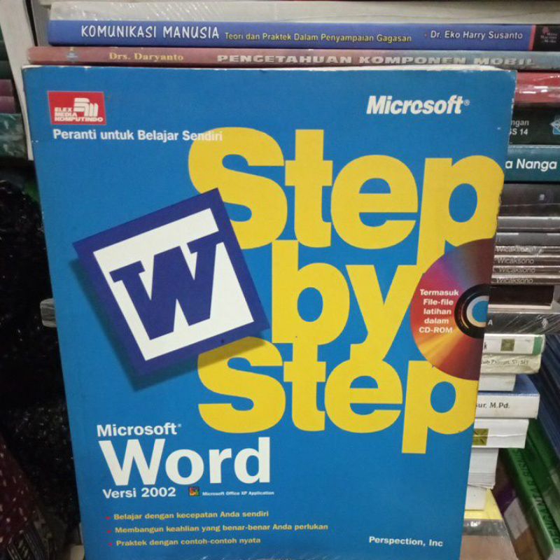 Jual MICROSOFT WORD - W STEP BY STEP Versi 2002 + CD File Latihan Dalam CD - ROM | Shopee Indonesia