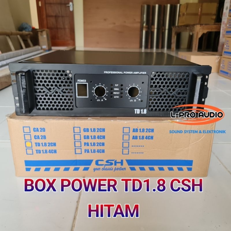 Jual Box power amplifier TD1.8 3U lengkap knop handle besi | Shopee Indonesia