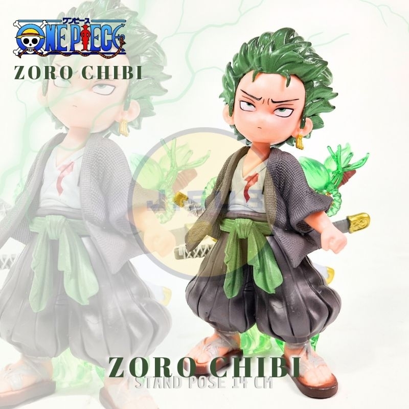 Jual Action Figure Zoro Chibi Statue Onepiece Stand Pose 14 cm | Shopee ...
