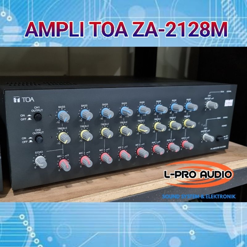 Jual Power amplifier mixer TOA ZA-2128M original garansi resmi | Shopee ...