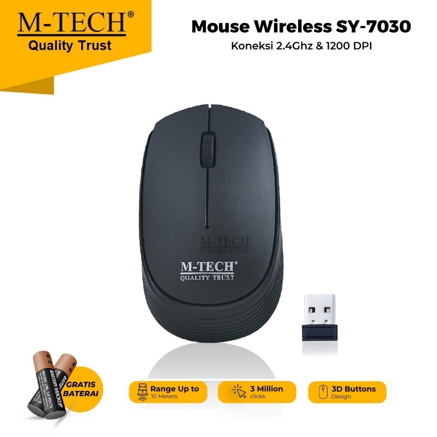 Jual M-Tech Original Mouse Wireless SY- 7030 | Shopee Indonesia