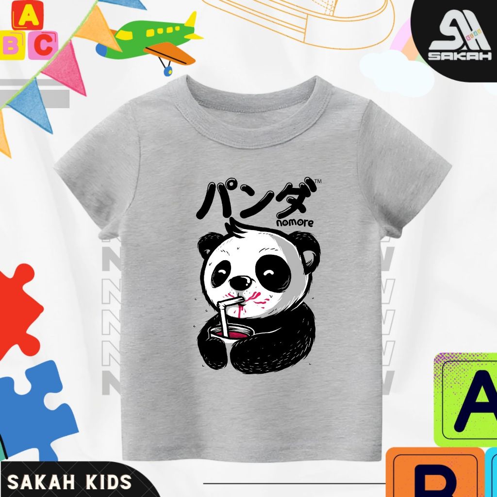 Jual Kaos Anak Custom Nama Combed 30s PANDA Untuk Harian dan Hadiah Anak Laki-Laki dan Perempuan ...