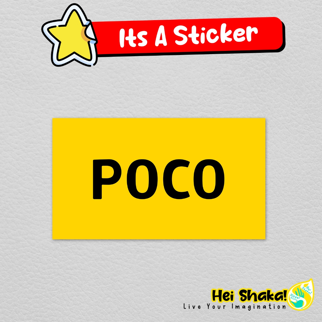 Jual Stiker POCO Logo Sticker Poconya Beraksi Vinyl Anti Air | Shopee ...