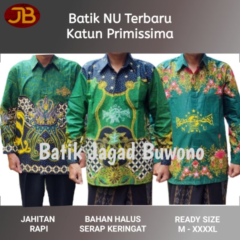 Jual Kemeja Batik NU Halus Premium Motif Terbaru Tali Jagat / Wayangan ...