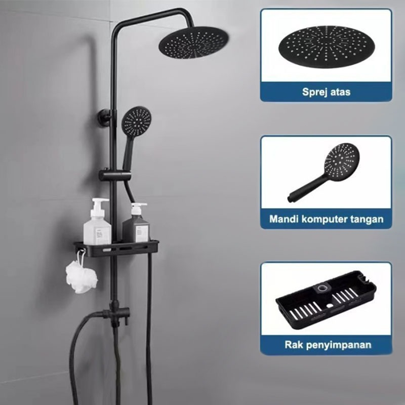 Jual Shower Kamar Mandi Shower Tiang Set Dingin Wall Mounted Set shower kamar mandi/Shower Mandi ...
