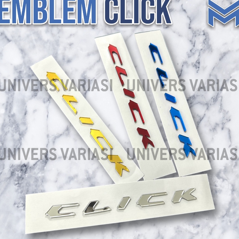 Jual EMBLEM CLICK HONDA 3D HARGA 2 BIJI DECAL TIMBUL CLIK ORIGINAL LOGO ...