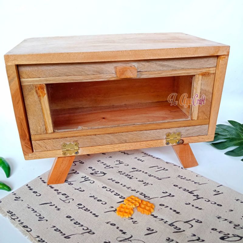 Jual L-AYUCRAFT Tempat roti kayu mahoni | Shopee Indonesia
