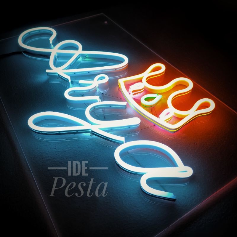 Jual Custom Huruf neon flex 12v - lampu neonflex per huruf | Shopee ...