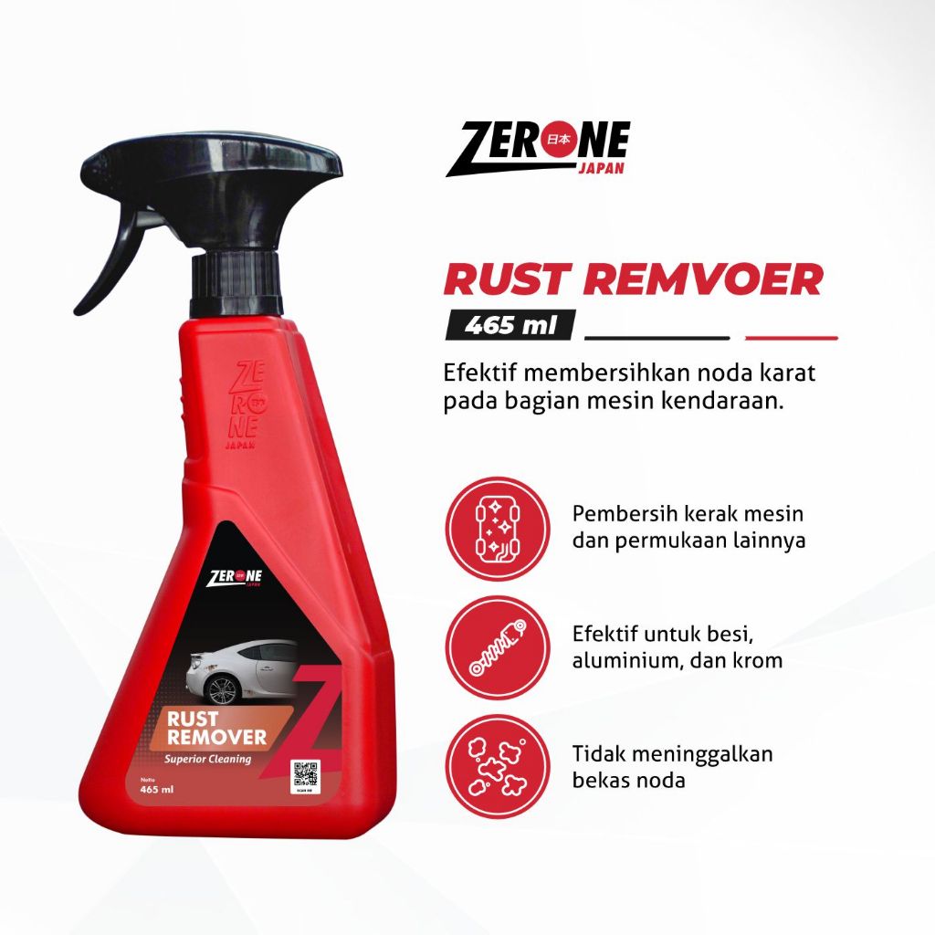 Jual Zerone Rust Remover Penghilang Pembersih Karat Kerak Spray 465 ml ...