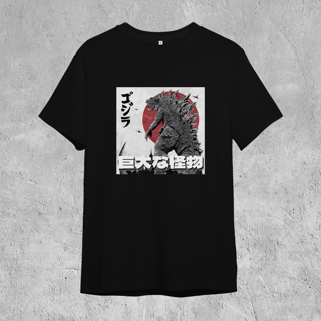 Jual Baju Kaos Dewasa Godzilla Monster Kaiju Laki - Laki Perempuan GZL ...