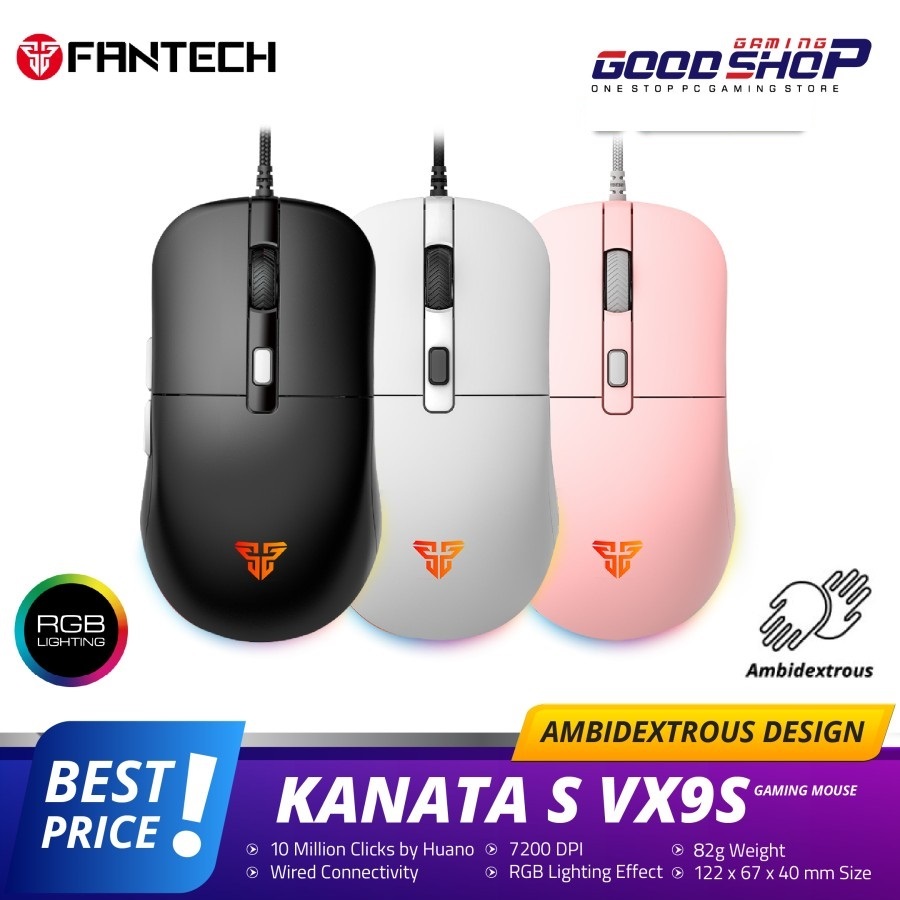 Jual Fantech Kanata VX9 / VX9S RGB Gaming Mouse | Shopee Indonesia