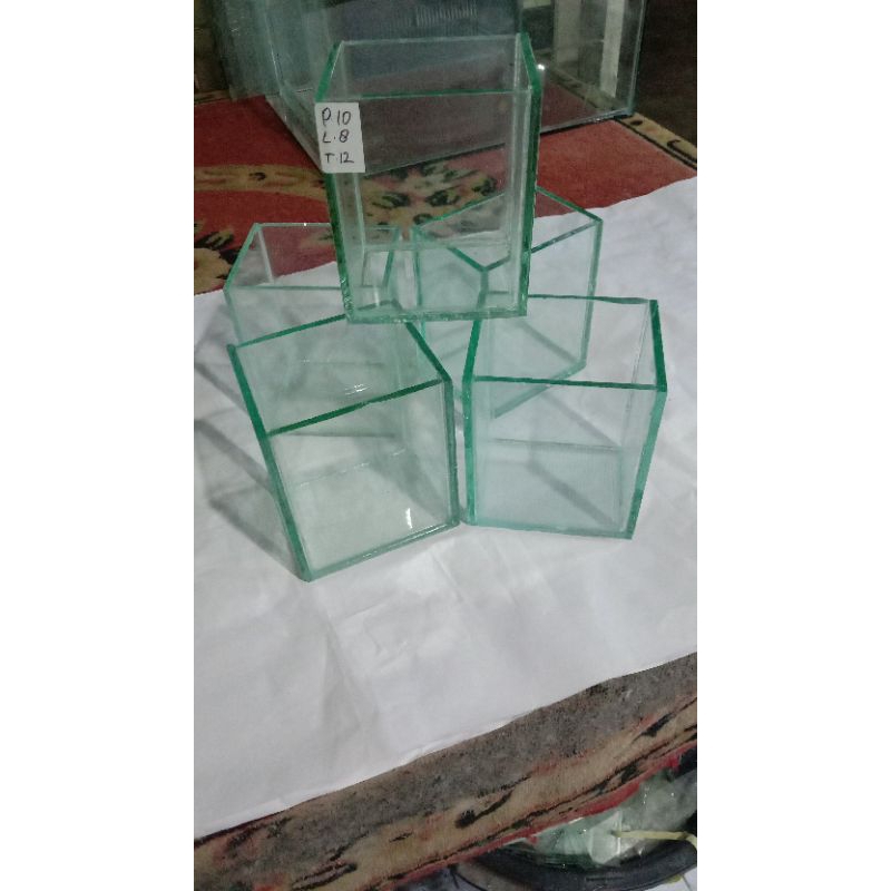 Jual akuarium cupang/ mini soliter cupang/ soliter show live tiktok ...