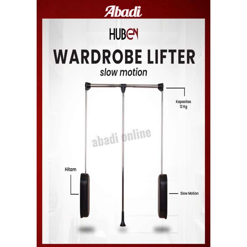Jual Ambos Lift /Wardrobe Lifter /Gantungan Baju Tarik Lemari /Huben ...