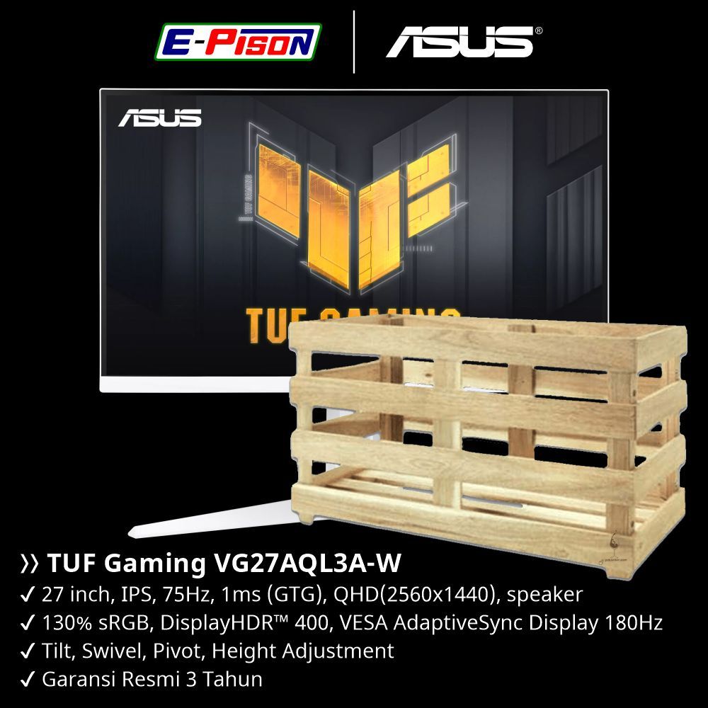 Jual Monitor ASUS TUF Gaming VG27AQL3A-W 27" QHD (2560x1440) DisplayHDR ...