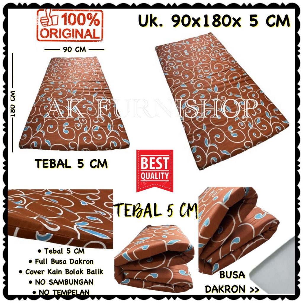 Jual Kasur Lipat Busa Dakron 90x180 CM - Kasur Lantai Murah | Shopee ...